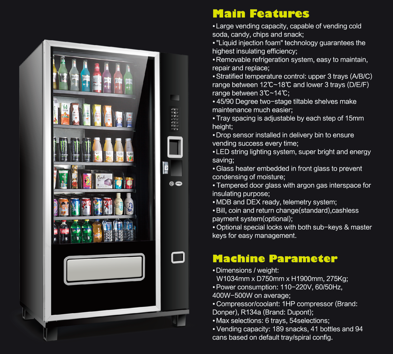 EP-G654-EP-G654 Large Combo Vending Machine-EPEX Vending Machine
